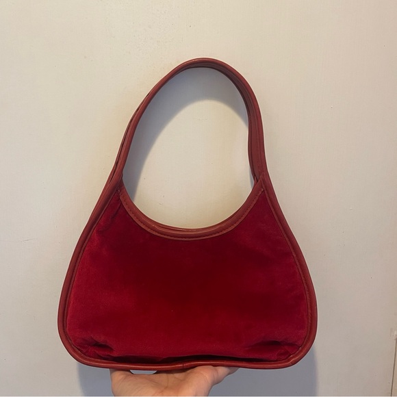 Coach | Bags | Vintage Coach Red Leather And Velvet Ergo Mini Purse ...